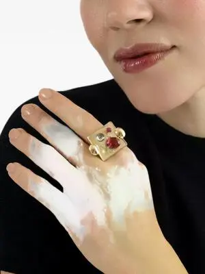 CAROL KAUFFMANN Tourmaline And Diamond Ring - Gold