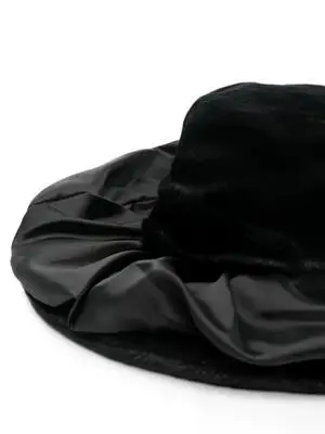 Junya Watanabe Faux-fur Ruched-brim Hat