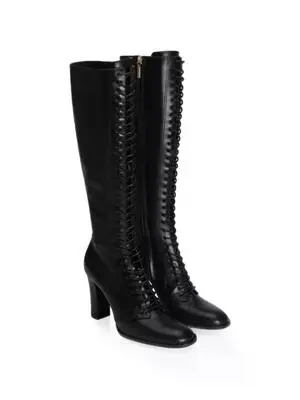 Dolce & Gabbana Lace-up Calfskin Boots
