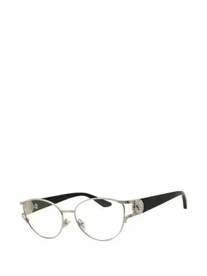 Versace Medusa Embellishment Oval Frame Glasses