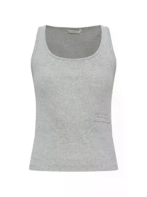 RETHINKIT STUDIOS Ribbed Sleeveless Top - Grey