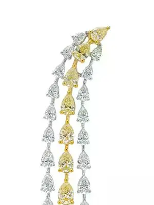 ARZANO Diamond Triple-row Drop Earrings