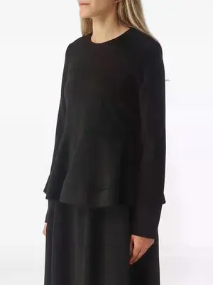 MEIMEIJ Peplum Long-sleeve Blouse