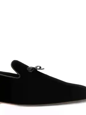 TOM FORD Bow-detail Velvet Loafers