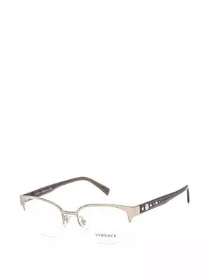 Versace Cat Eye Frame Eyeglasses - Brown