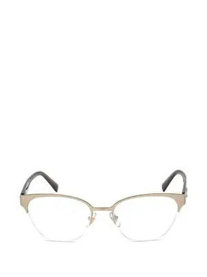 Versace Cat Eye Frame Eyeglasses - Brown