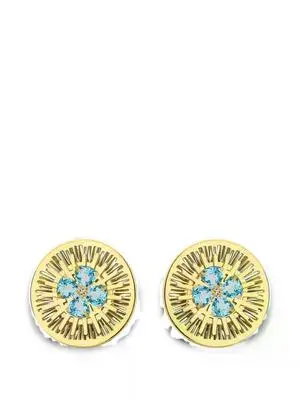 CAROL KAUFFMANN Explosion Blue Topaz Earrings