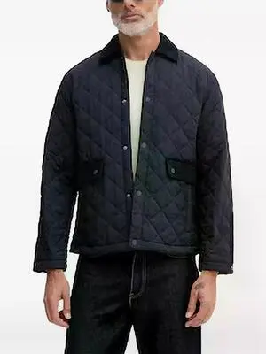 BENETTON Quilted Corduroy Collar Jacket