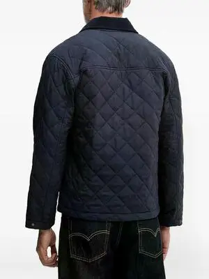 BENETTON Quilted Corduroy Collar Jacket
