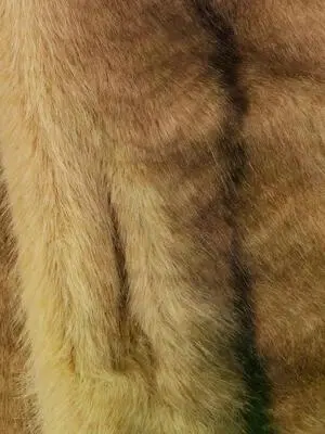 Seventy Faux-fur Striped Scarf