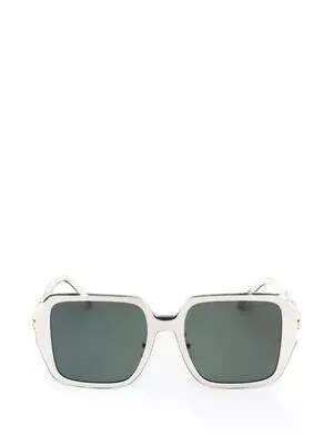 Versace Oversized Frame Medusa Plaque Sunglasses - White