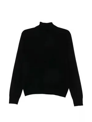 ENTIRE STUDIOS Roll-neck Knitted Sweater - Black
