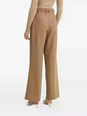 MORGAN Pleated Wide-leg Tailored Trousers