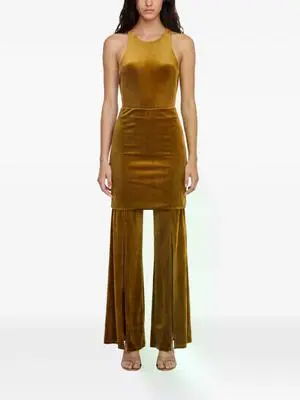 Andamane Velvet Effect Layered Trousers