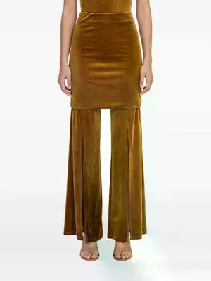 Andamane Velvet Effect Layered Trousers
