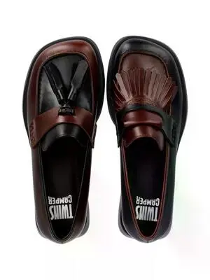 Camper Twins Kiltie Loafers - Black