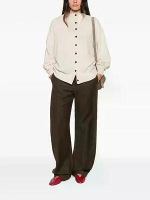 Liviana Conti Button-up Drop-shoulder Cardigan - Neutrals