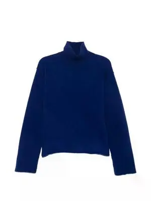Sofie D'hoore Roll-neck Drop-shoulder Sweater - Blue