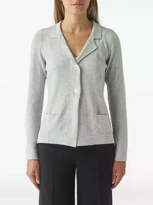 GRAN SASSO Button-fastening Notched-lapel Cardigan - Grey