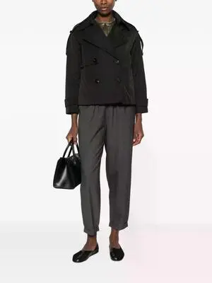 PSOPHIA Double-breasted Shoulder-epaulette Jacket