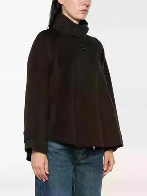 MABRUN High-neck Flared Coat