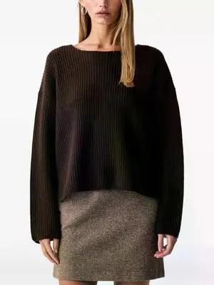 Marc O'polo Boat-neck Sweater - Brown