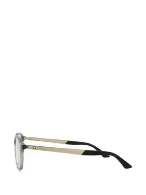 Montblanc Square-frame Glasses - Grey
