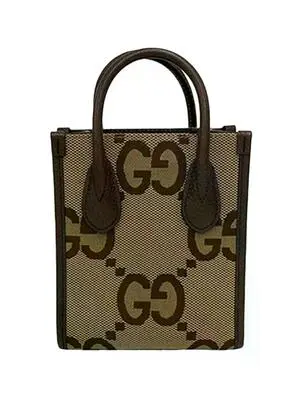 Gucci 2016-2026 Mini Jumbo Gg Canvas Web Satchel