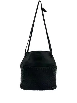 Bottega Veneta 20th Century Intrecciato Shoulder Bag - Black