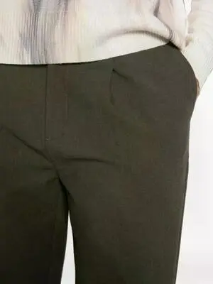 PSOPHIA Pleated Tapered Trousers