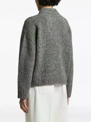 Peserico Sequin-embellished Intarsia Knit Sweater