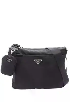 Prada Tessuto Zip Top Crossbody Bag With Pouch