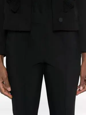 PSOPHIA Pressed-crease Flared Trousers