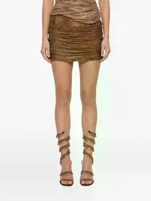 Giuseppe Di Morabito Ruched Embellished Mini Skirt