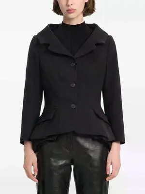 Magda Butrym Cotton Peplum Blazer