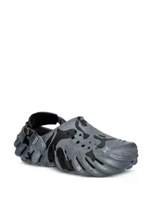 CROCS Echo Camouflage-print Clogs - Grey