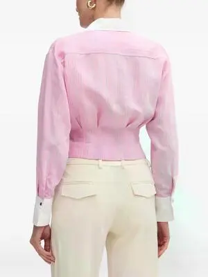 MORGAN Striped Corset Style Shirt