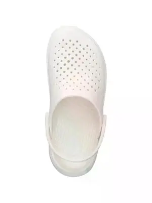CROCS Literide™ Perforated Slingback Clogs - White
