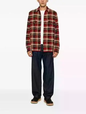 Guest In Residence Check-pattern Button-up Polo Shirt