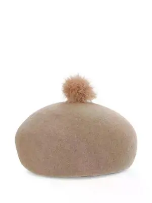 ALEXIA ALVAREZ DE TOLEDO Pom-pom Detail Beret