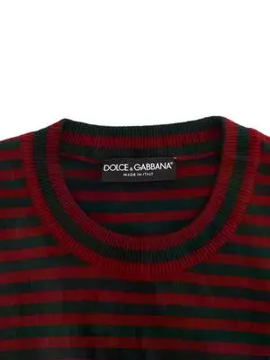 Dolce & Gabbana Striped Short-sleeve Sweater