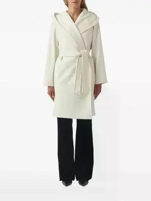Max Mara Hooded Belted Coat
