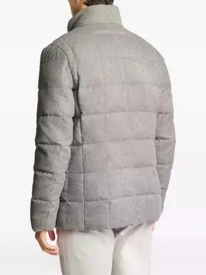 FAY Quilted High-neck Jacket