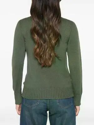 19.61 MILANO Ribbed-trim Mock-neck Sweater
