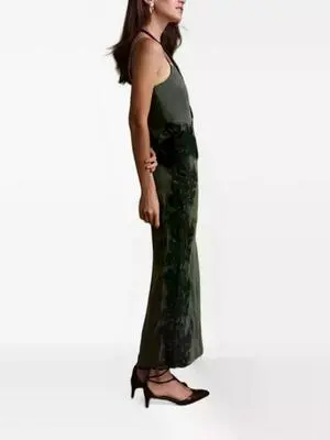 HEVRON Nerida Lace-trim Maxi Skirt
