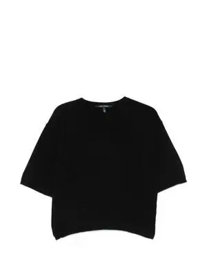Sofie D'hoore Short-sleeve Crew-neck Sweater - Black