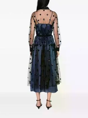 PSOPHIA Sequin Embellished Tulle Midi Dress