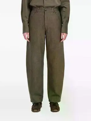 DARKPARK High-waisted Barrel-leg Trousers