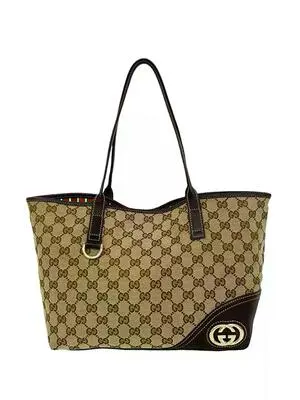 Gucci Gg Canvas New Britt Tote Bag