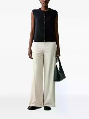 Marc O'polo Sleeveless Button-up Fine Knit Cardigan